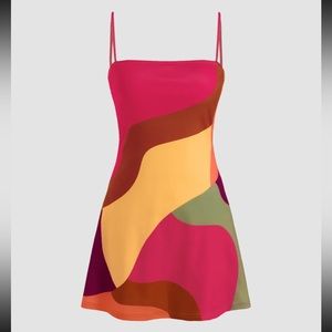 Dresses | Patchwork Mini Dress | Poshmark
